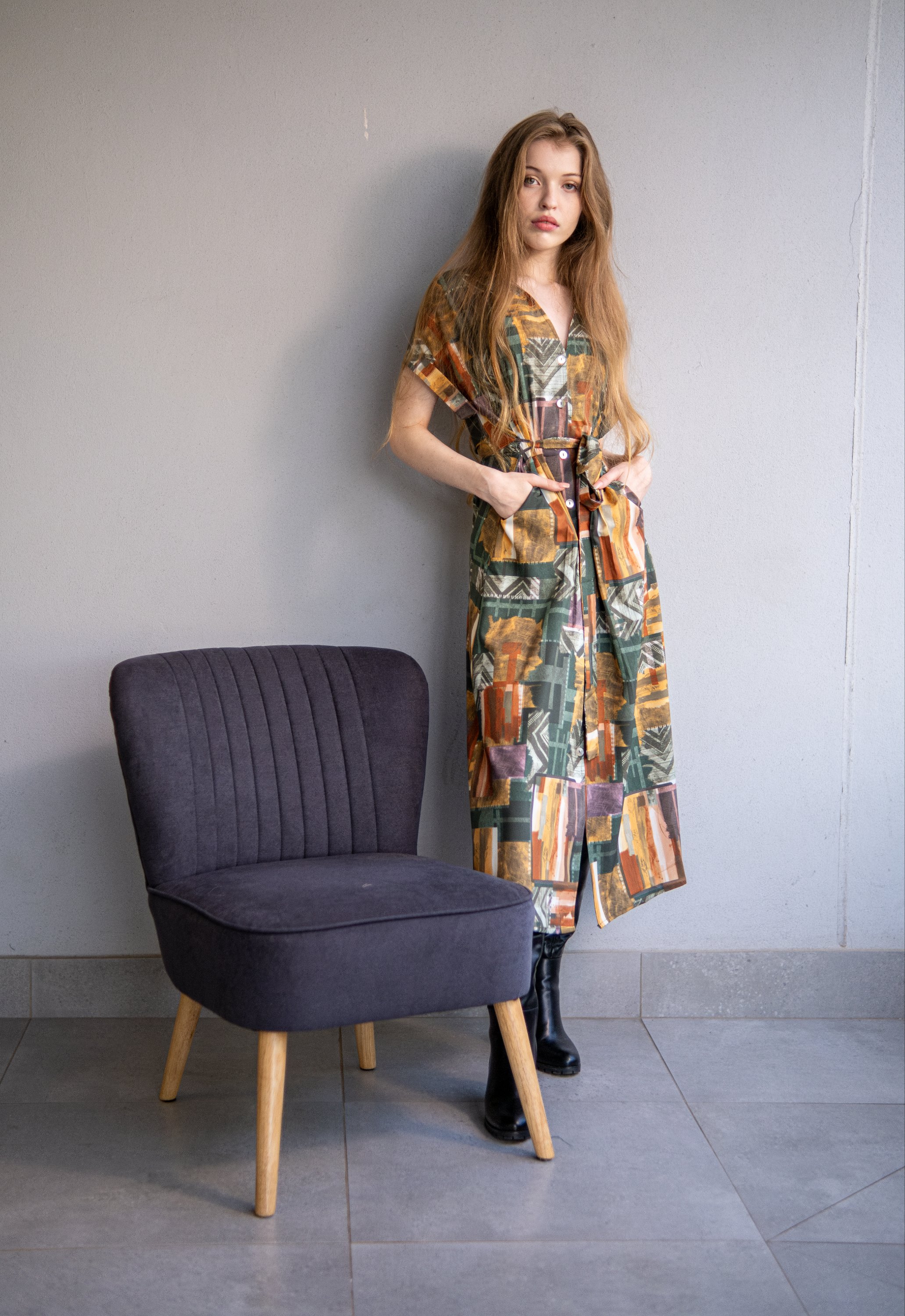 Earthy tone dress - Surti77