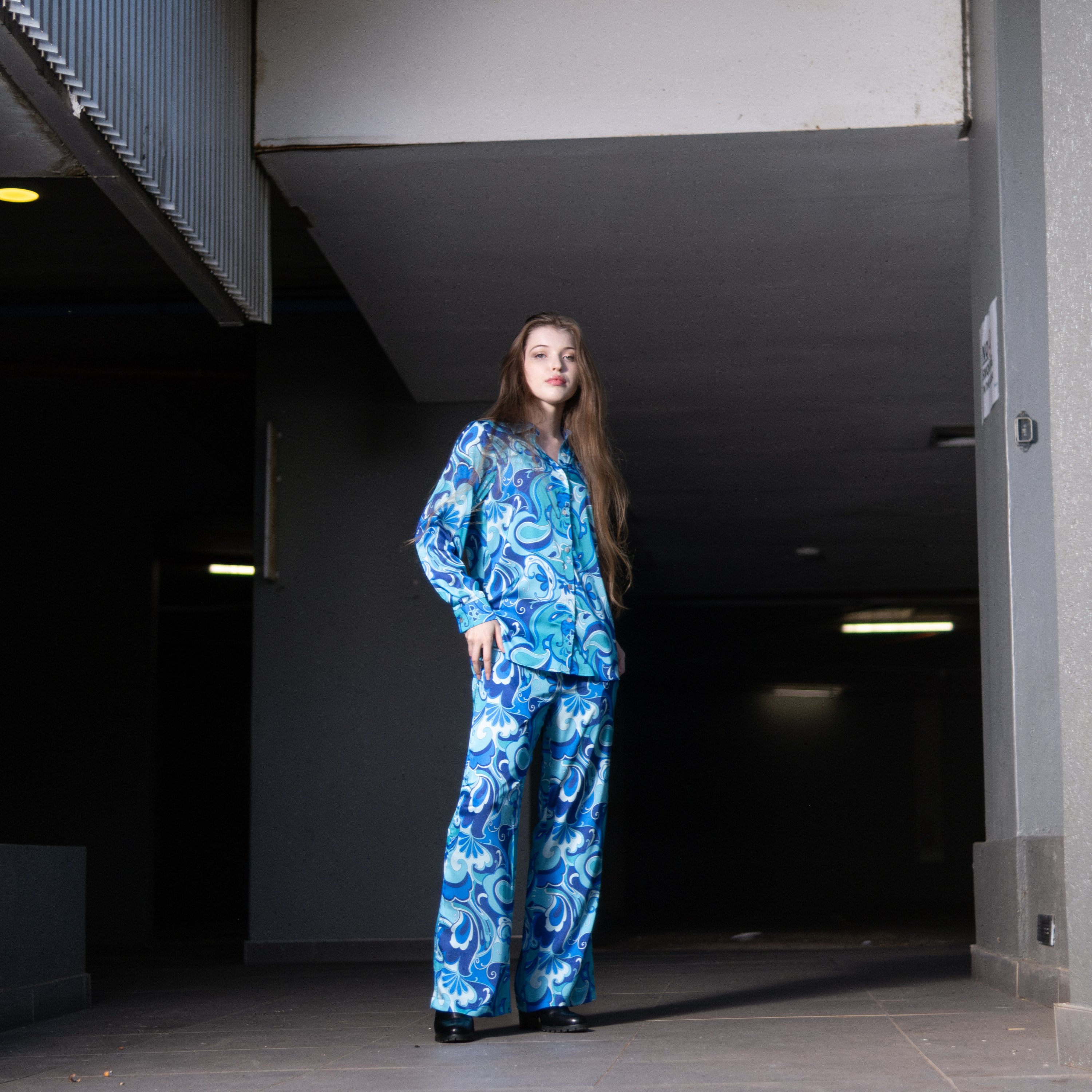 Blue swirls set - Surti77